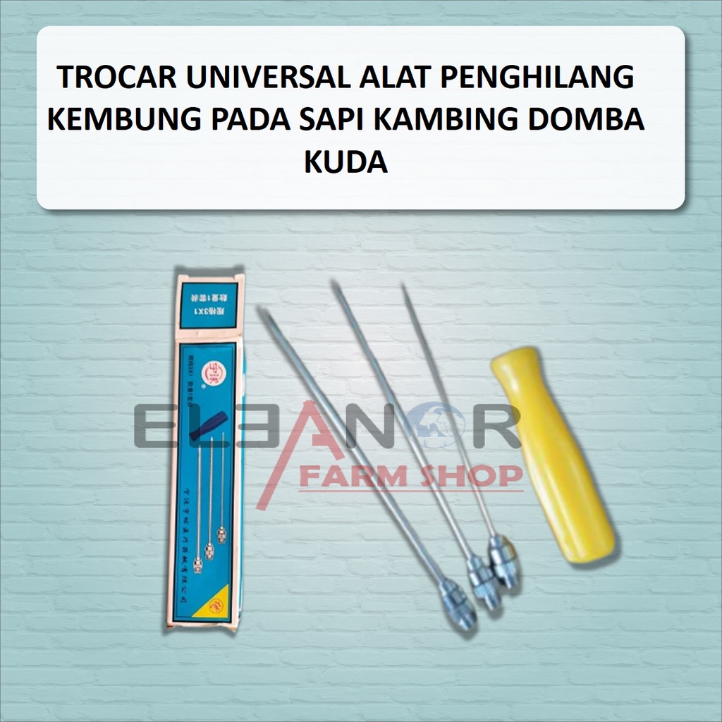Jual Trocar Sapi Universal Alat Penghilang Kembung Pada Sapi Kambing ...