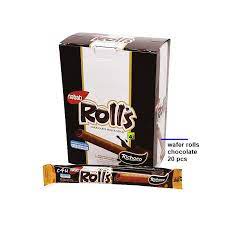 Jual Nabati Rolls Chocolate Wafer Stick Wafer Rool Isi Krim Cokelat 1 ...