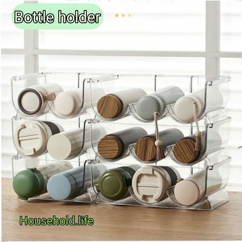 Jual Botol Holder Acrylic Tempat Penyimpanan Botol Storage Bottle ...