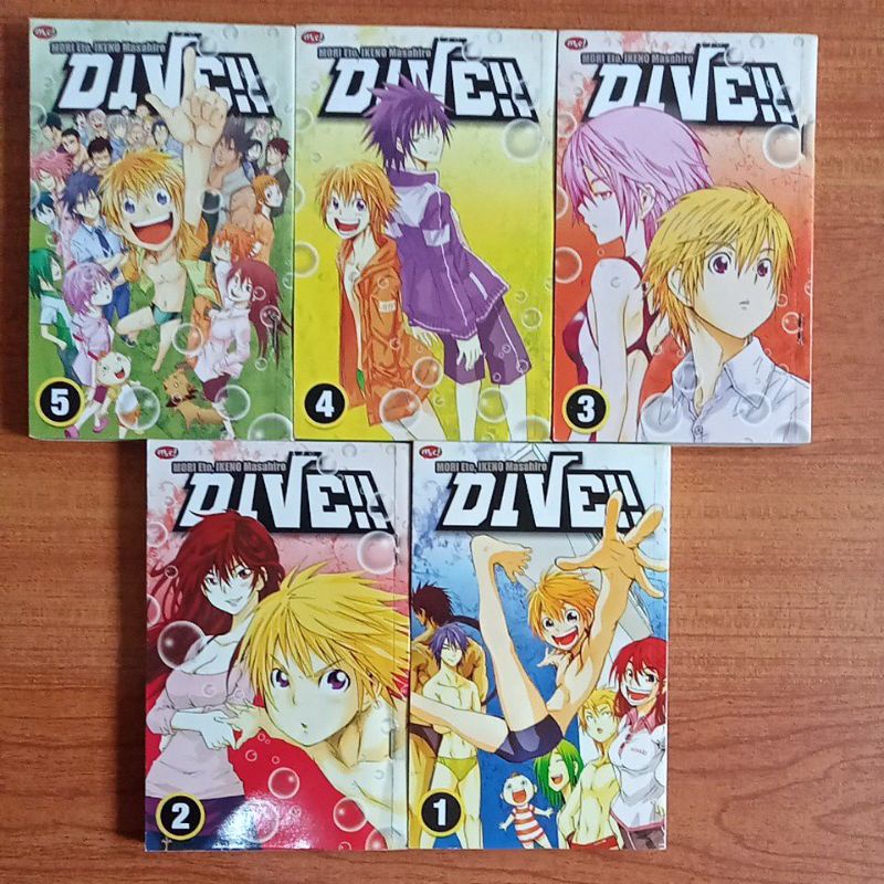 Jual paket 5 komik seri mini set dive mori Eto ikeno Masahiro komik ...