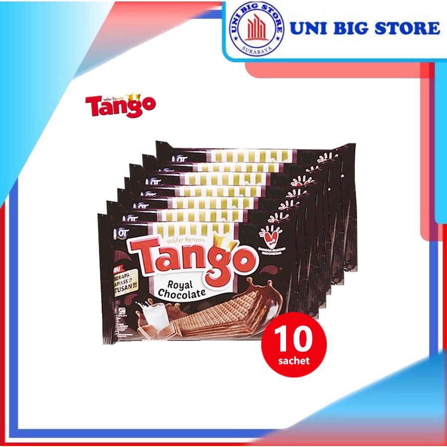Jual Tango Wafer Royal Chocolate 15 gr x 10 Sachet Wafer Coklat RENCENG ...