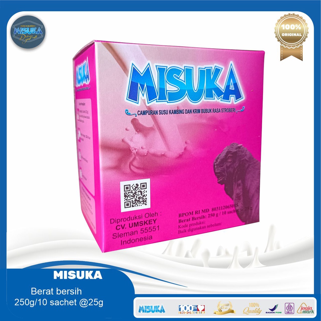 Jual Susu Kambing Bubuk Misuka Stroberi | Shopee Indonesia