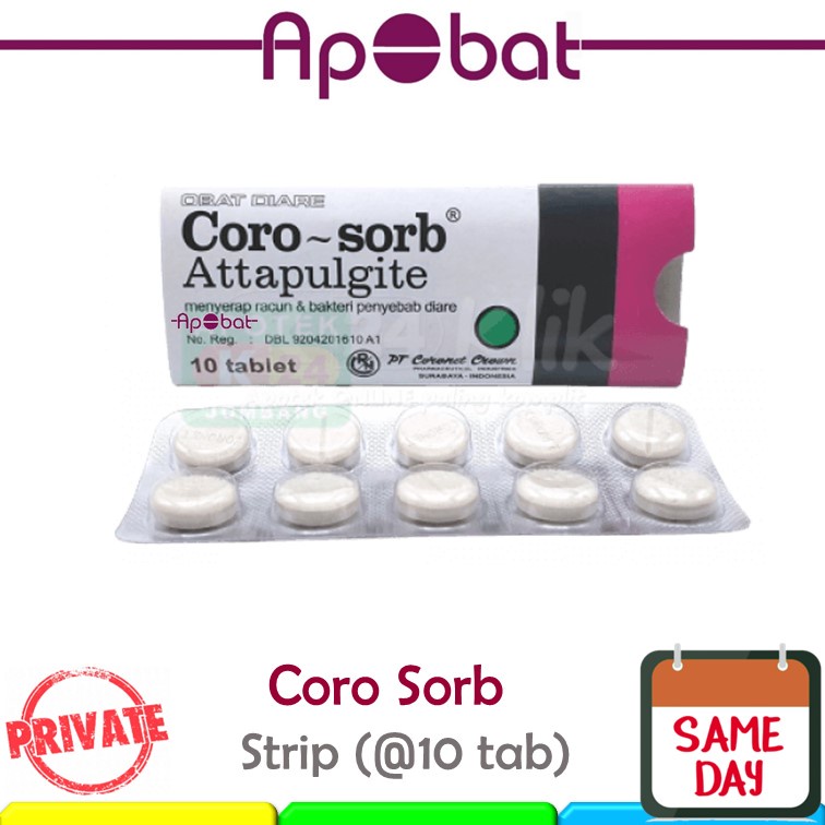 Jual - ApObat - Coro-Sorb STRIP 10 Tablet Obat Diare Mencret Coro ...