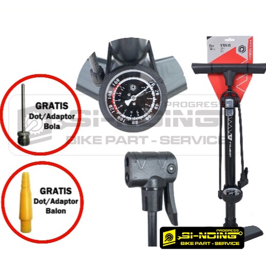 Jual Pompa Ban Sepeda Polygon Steel Stx Floor Pump 160psi 160 Psi Motor ...