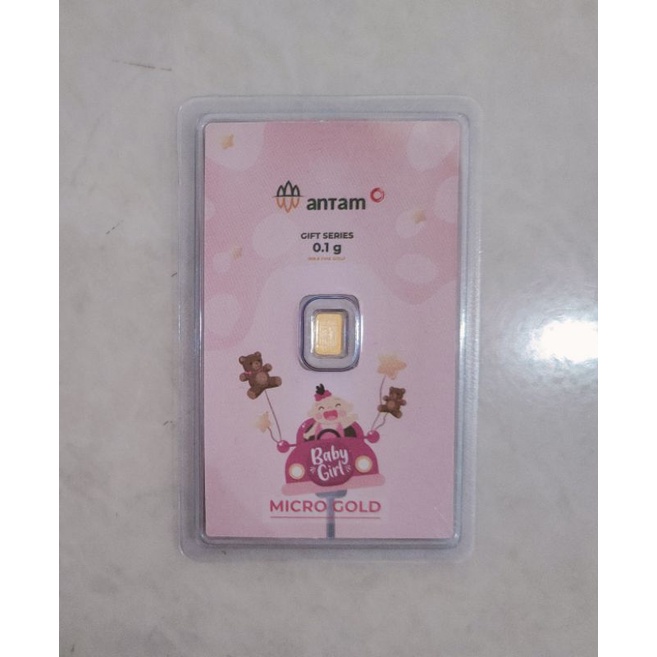 Jual Logam Mulia Micro Gold Antam Hartadinata 0.1 Gram Series Baby Born ...