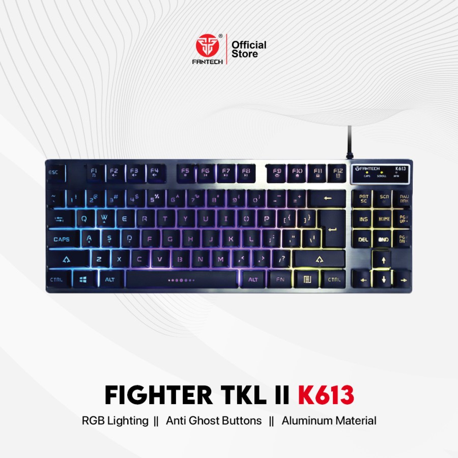 Jual Fantech FIGHTER II K613 TKL Keyboard RGB Membrane Gaming | Shopee Indonesia