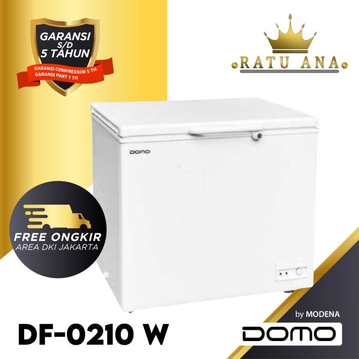 Jual DOMO BY MODENA CHEST FREEZER TYPE DF 0210 W - FREEZER BOX ORIGINAL | Shopee Indonesia