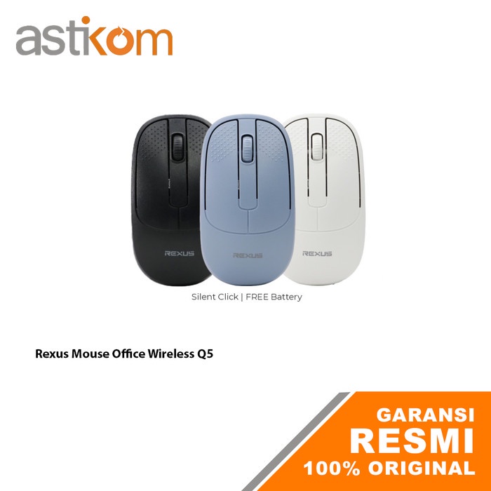 Jual Rexus Mouse Office Wireless Q5 Silent Click | Shopee Indonesia