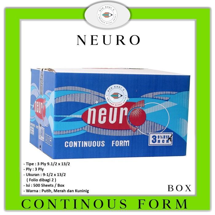 Jual NEURO - Continous Form K 3 Ply 91/2 x 13/2 - Folio Dibagi 2 - NCR ...