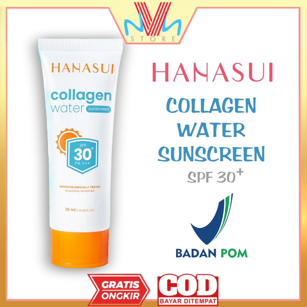 Jual HANASUI COLLAGEN WATER SUNSCREEN SPF30 - SUNSCREEN HANASUI ...
