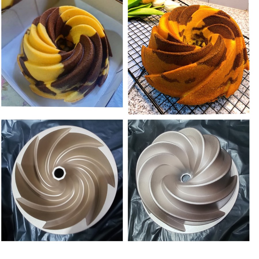 Jual Loyang Cake Marmer Premium Cake Pan Kirin Marissa Rosemerry ...