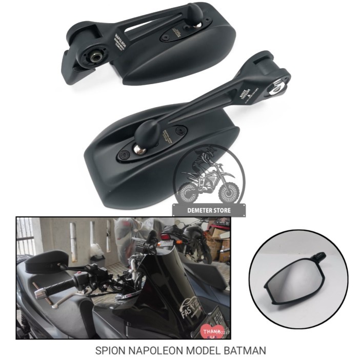 Jual SPION NAPOLEON MODEL STYLE BATMAN REAR MIRROR FAIRING UNIVERSAL ...