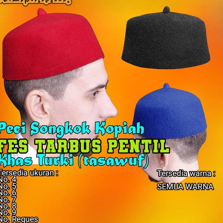Jual Model Terkini Peci Songkok Kopiah Fez Fes Tarbus Tuki Turkey ...