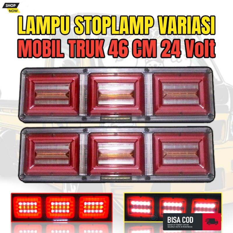 Jual Sepasang Lampu Stoplamp Stop Lamp Rem Led Mobil Variasi Truk Truck ...