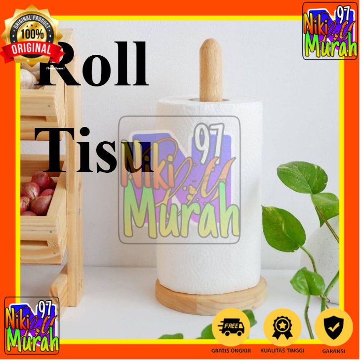 Jual Tempat Tisu Roll / Tempat Tisu Kayu / Tempat Tissue Gulung ...