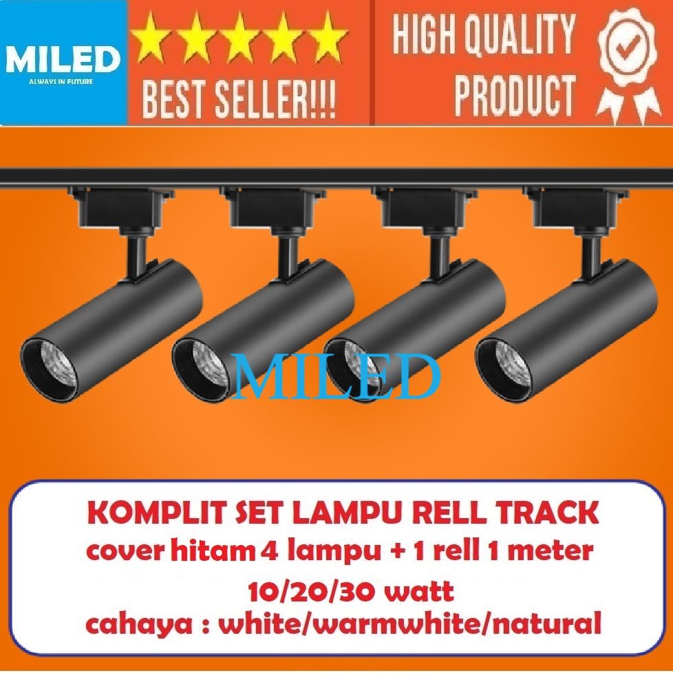 Jual LAMPU RELL LED KOMPLIT SET 4 LAMPU + 1 RELL COVER HITAM / SOROT ...