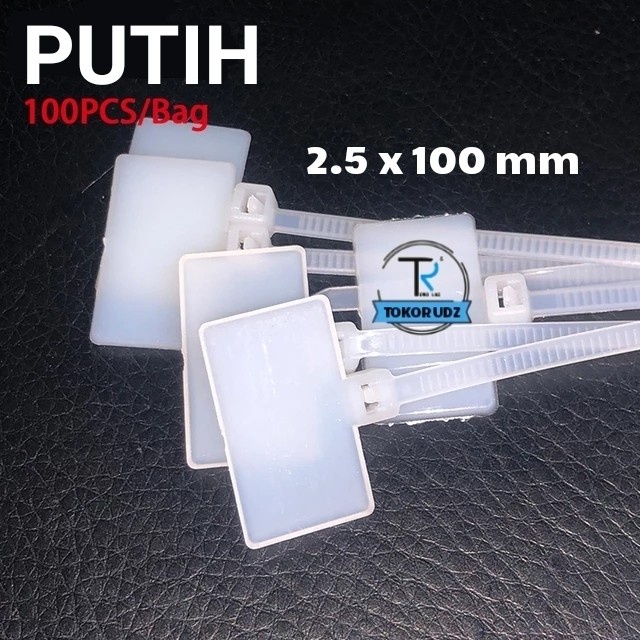 Jual Tape Kabel Tis Maker Tie Cable Ties Marker Name Tag Pengikat Label ...