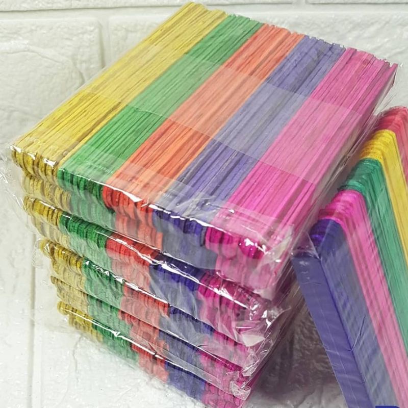 Jual [10 PAK] Stick Es Krim Warna Stick Es Krim Polos | Shopee Indonesia