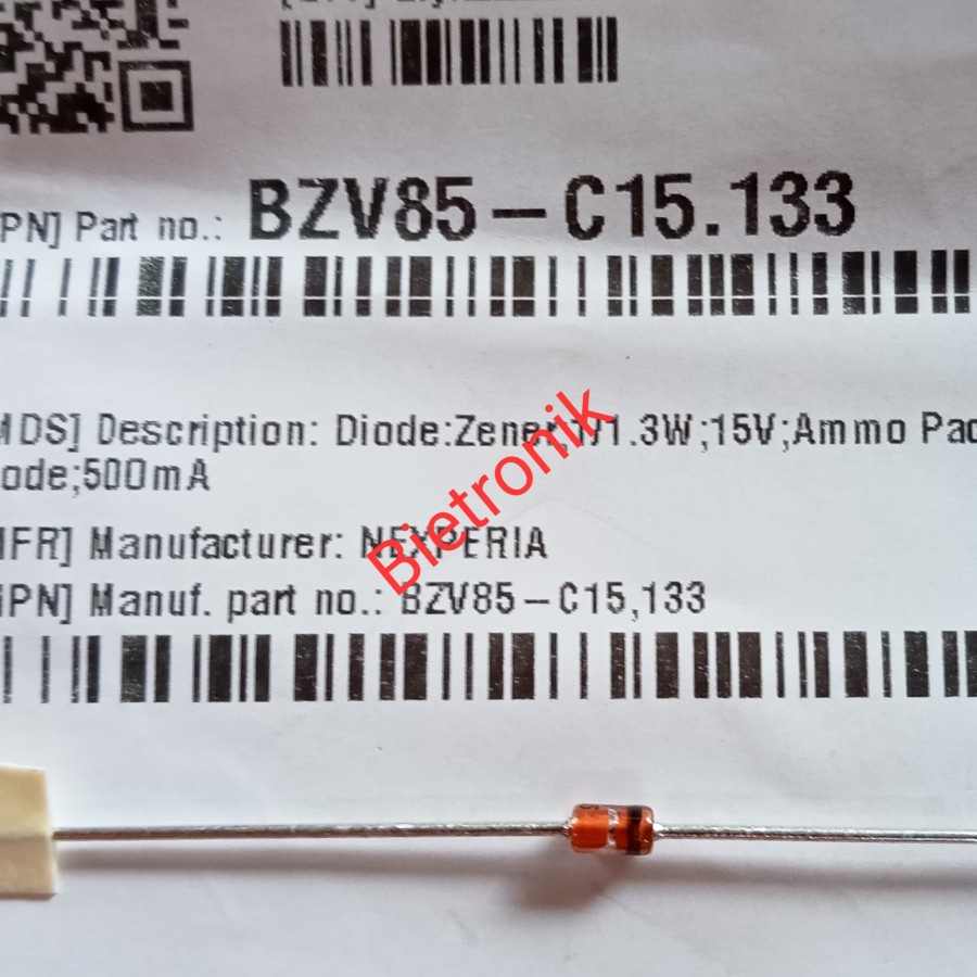 Jual Dioda Zener 15V 1W BZV85C15133 Original NEXPERIA | Shopee Indonesia