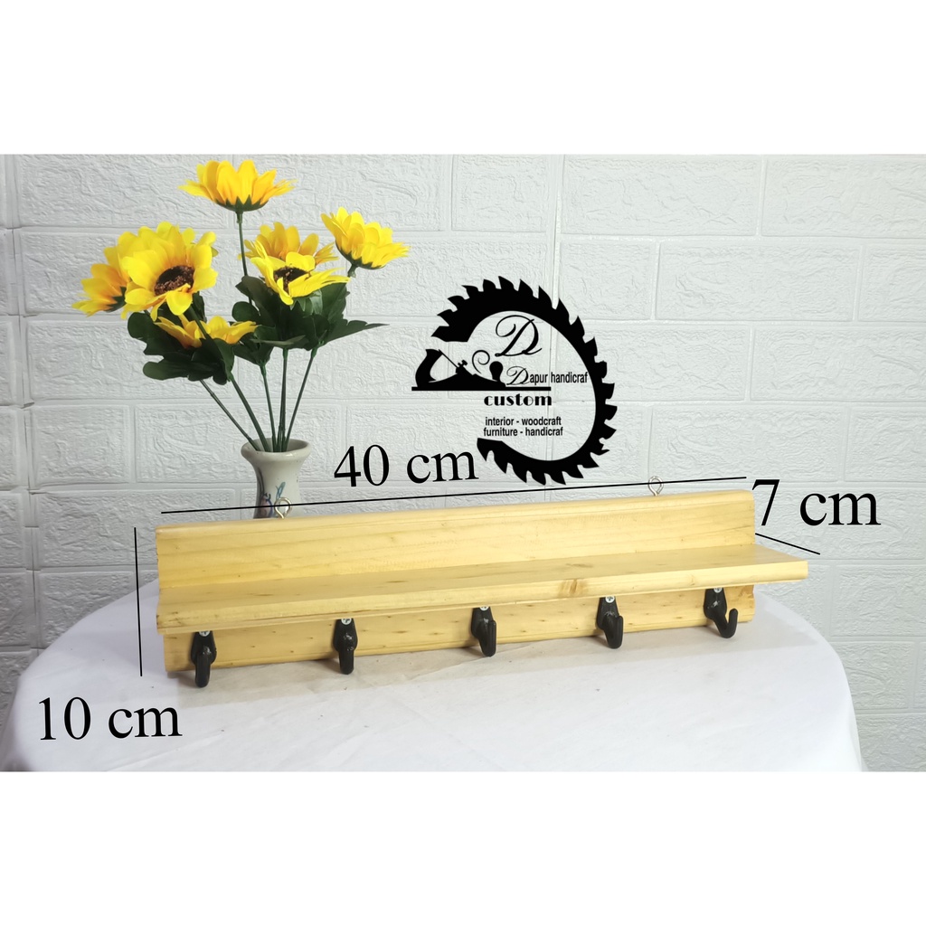 Jual Rak Gantungan Baju Kapstok Kayu Dengan Fernis Glossy | Shopee ...