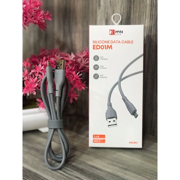 Jual KABEL DATA NICOL Micro/Type C/Lightning Fast Charging | Shopee ...