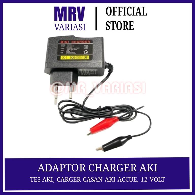 Jual Adaptor charger aki accu motor-cas casan aki motor-teter lampu 12 ...