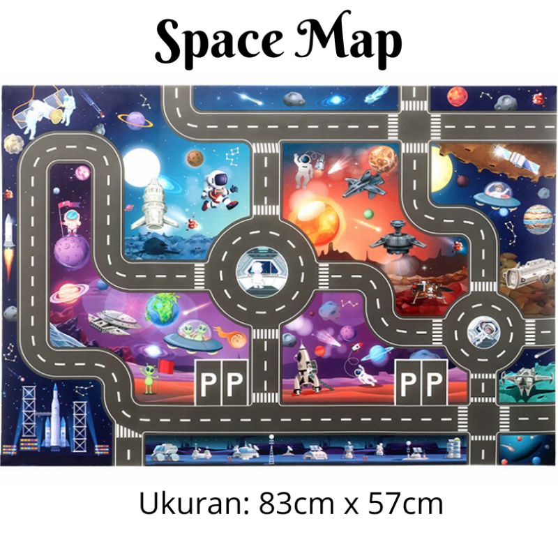 Jual Alas Mainan Peta Jalanan Anak / Peta Jalan Perkotaan / Urban Road ...