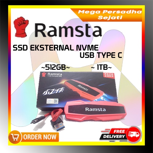 Jual SSD EXTERNAL RAMSTA USB TYPE C | Shopee Indonesia