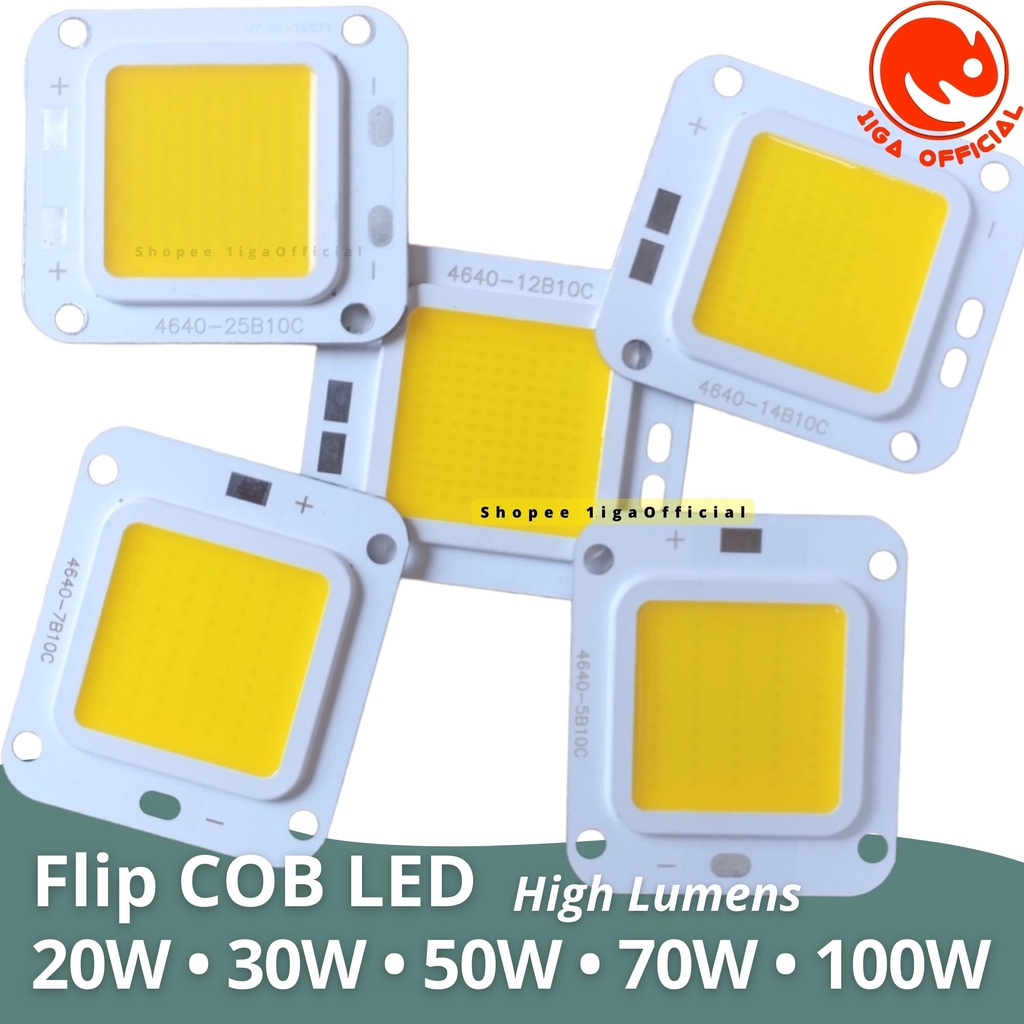 Jual COB LED 20W 30W 50W 70W 100W Mata Lampu Sorot PJU - High Power LED Bohlam Lampu Penerangan ...