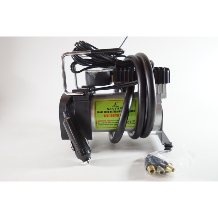 Jual KENTARO KOMPRESOR MINI AIR COMPRESSOR INFLATOR 12V 150 PSI 27 LPM ...