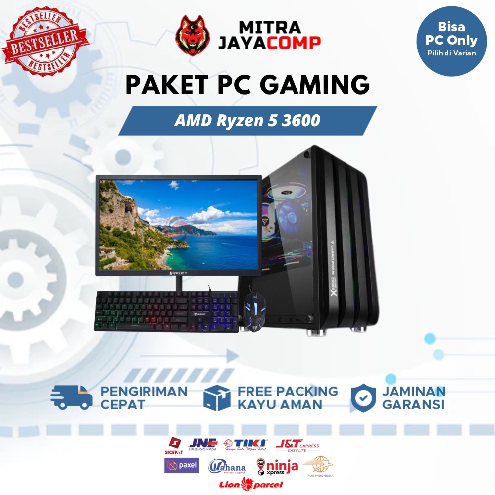 Jual PC Gaming Fullset AMD Ryzen 5 3600 Ram DDR4 16GB GTX 1650 4GB ...