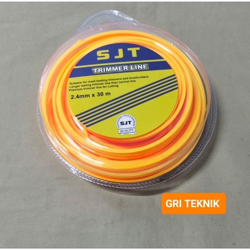 Jual TRIMMER LINE 2.4 MM X 30 MTR SJT / TALI SENAR POTONG RUMPUT/ BRUSH ...