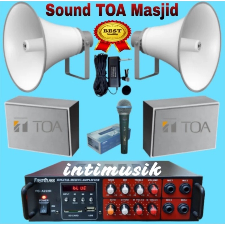 Jual Paket Sound System TOA Masjid dan Mushola ( 2 Toa + 2 Speaker ) | Shopee Indonesia