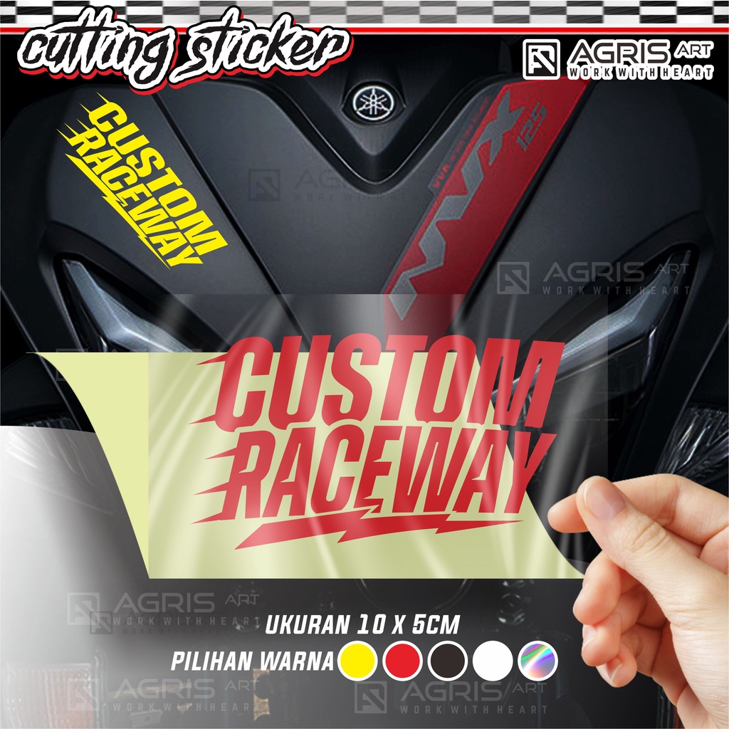 Jual custom cutting sticker stiker raceway custom antasari raceway ...