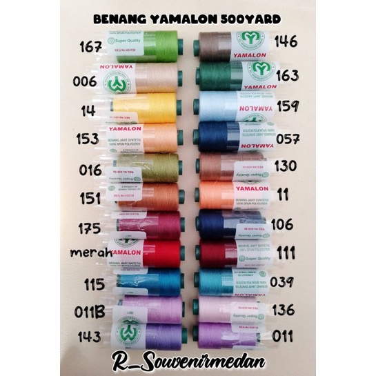Jual (1psc) Benang Jahit Yamalon 500yard | Shopee Indonesia