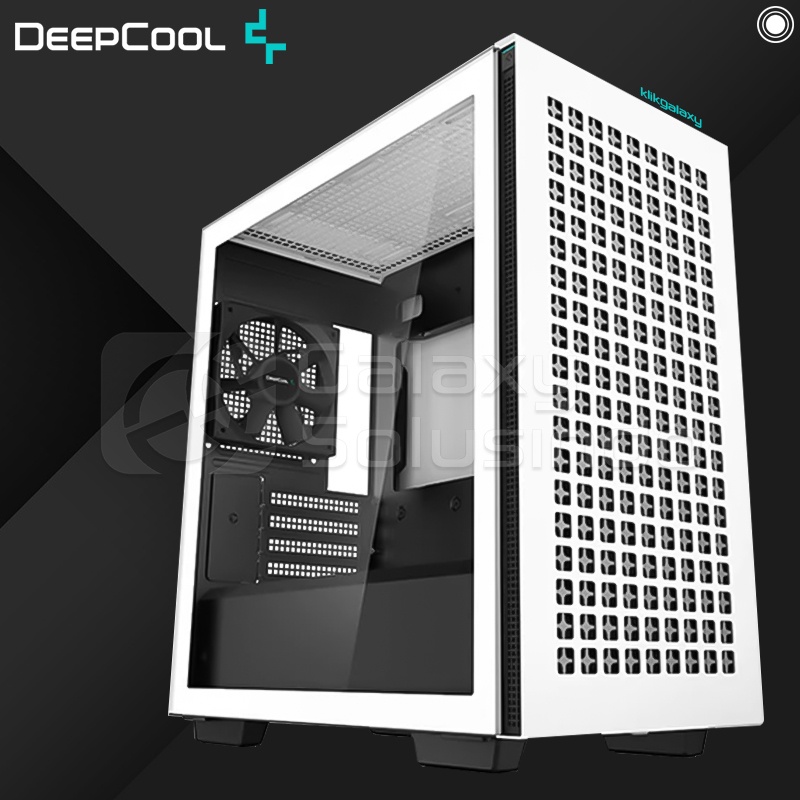 Jual DeepCool CH370 Tempered Glass M-ATX Gaming Case - White | Shopee ...