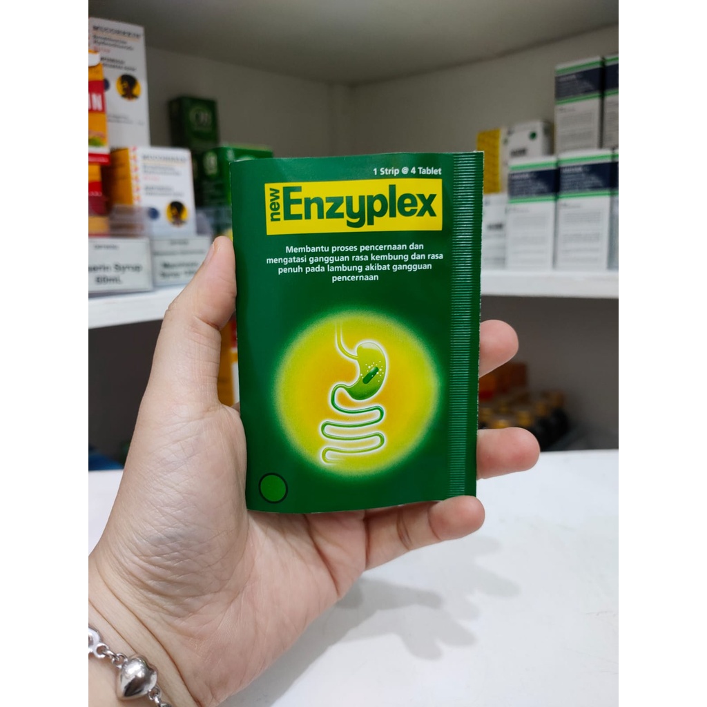 Jual Enzyplex New Strip Isi 4 Tablet Obat Original | Shopee Indonesia