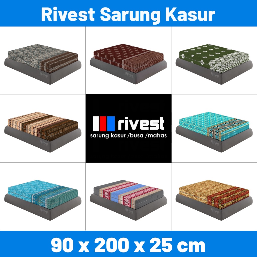 Jual Rivest Sarung Kasur 90 x 200 x 25 - Sprei Resleting | Shopee Indonesia