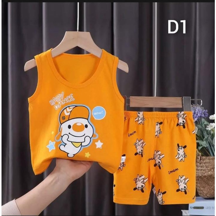Jual SETELAN BAJU ANAK SINGLET ORANGE HAPPY OREN MIXUE | Shopee Indonesia