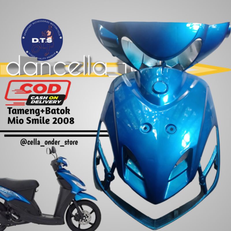 Jual 2 PRODUK / TAMENG+BATOK DEPAN MIO SMILE BIRU MUDA / TAMENG DASI ...