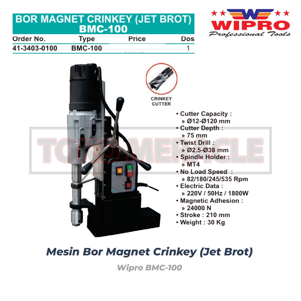 Jual Wipro Bor Magnet Crinkey Jet Broach BMC-100 (Jet Brot BMC100 ...