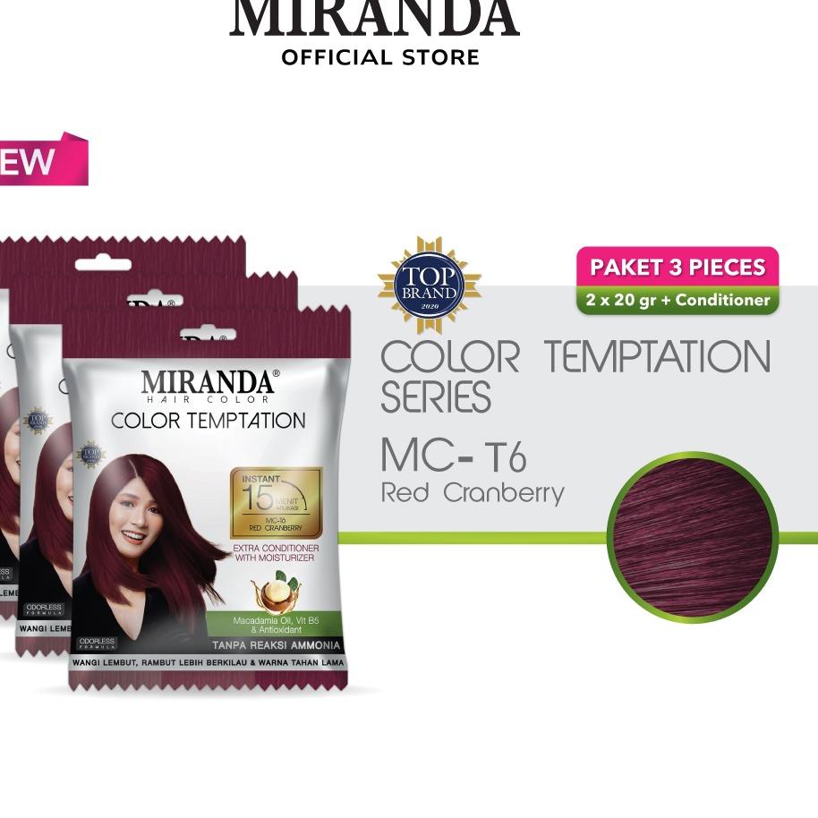 Jual Belanja sekarang Miranda Hair Color Temptation MCT6 Red Cranberry ...