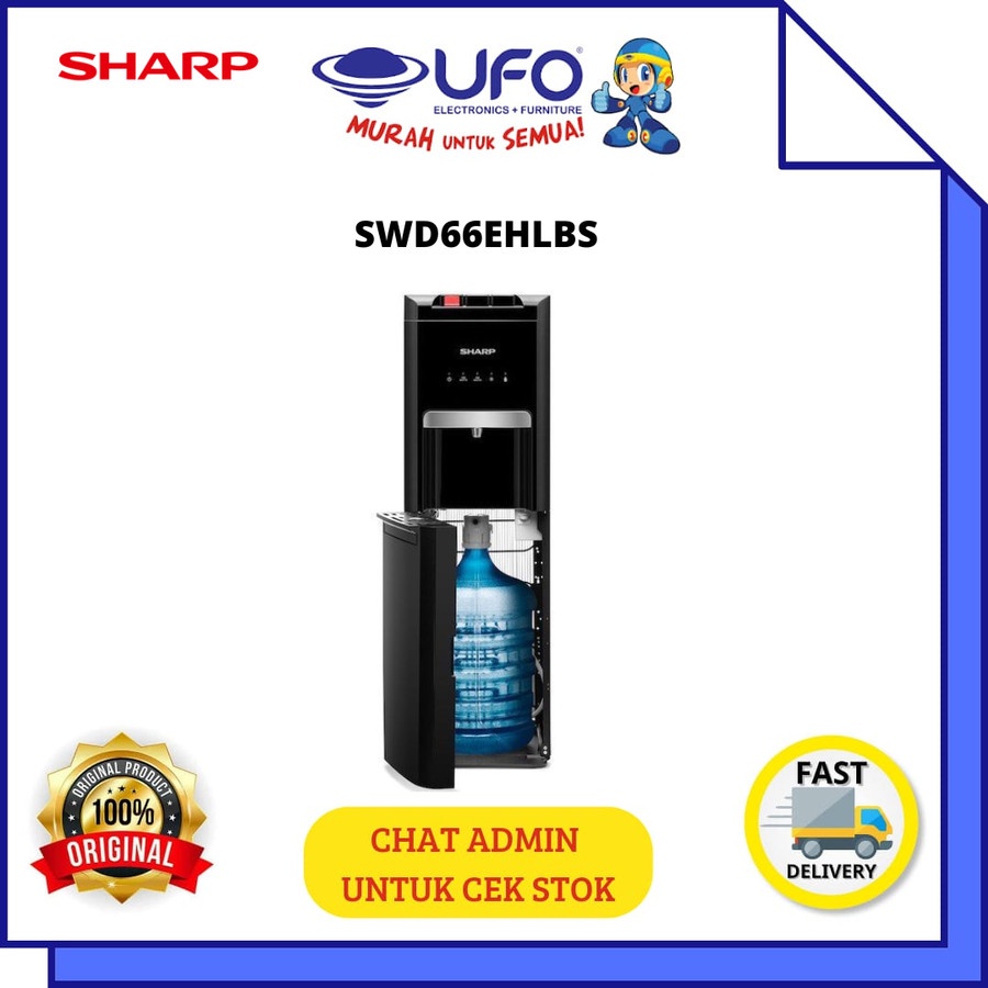 Jual SHARP SWD66EHLBS DISPENSER SHARP GALON BAWAH | Shopee Indonesia