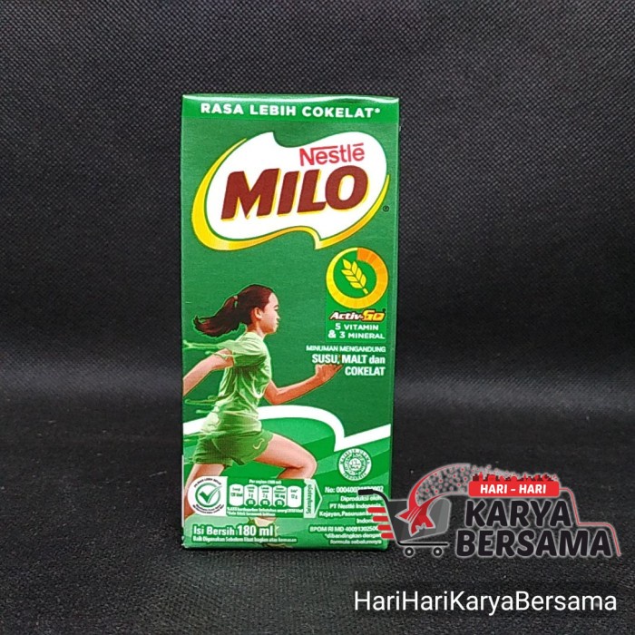 Jual MINUMAN NESTLE MILO ACTIV-GO COKELAT UHT 180ML | Shopee Indonesia