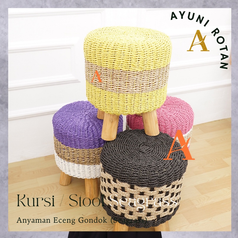 Jual BANGKU STOOL SEAGRASS BULAT DIAMETER 40CM CANTIK MURAH | Shopee ...