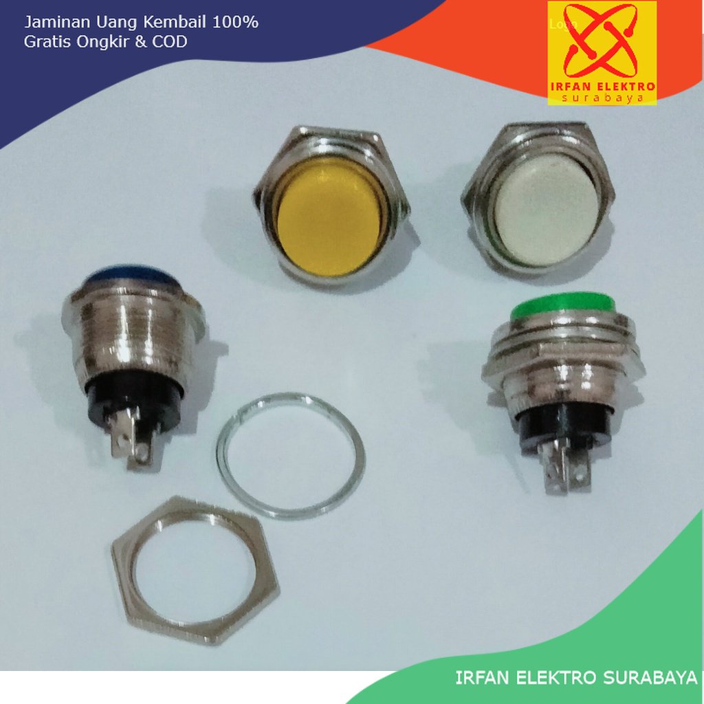 Jual PUSH ON BESI SAKLAR BESAR BUTTON BULAT 2 PIN | Shopee Indonesia