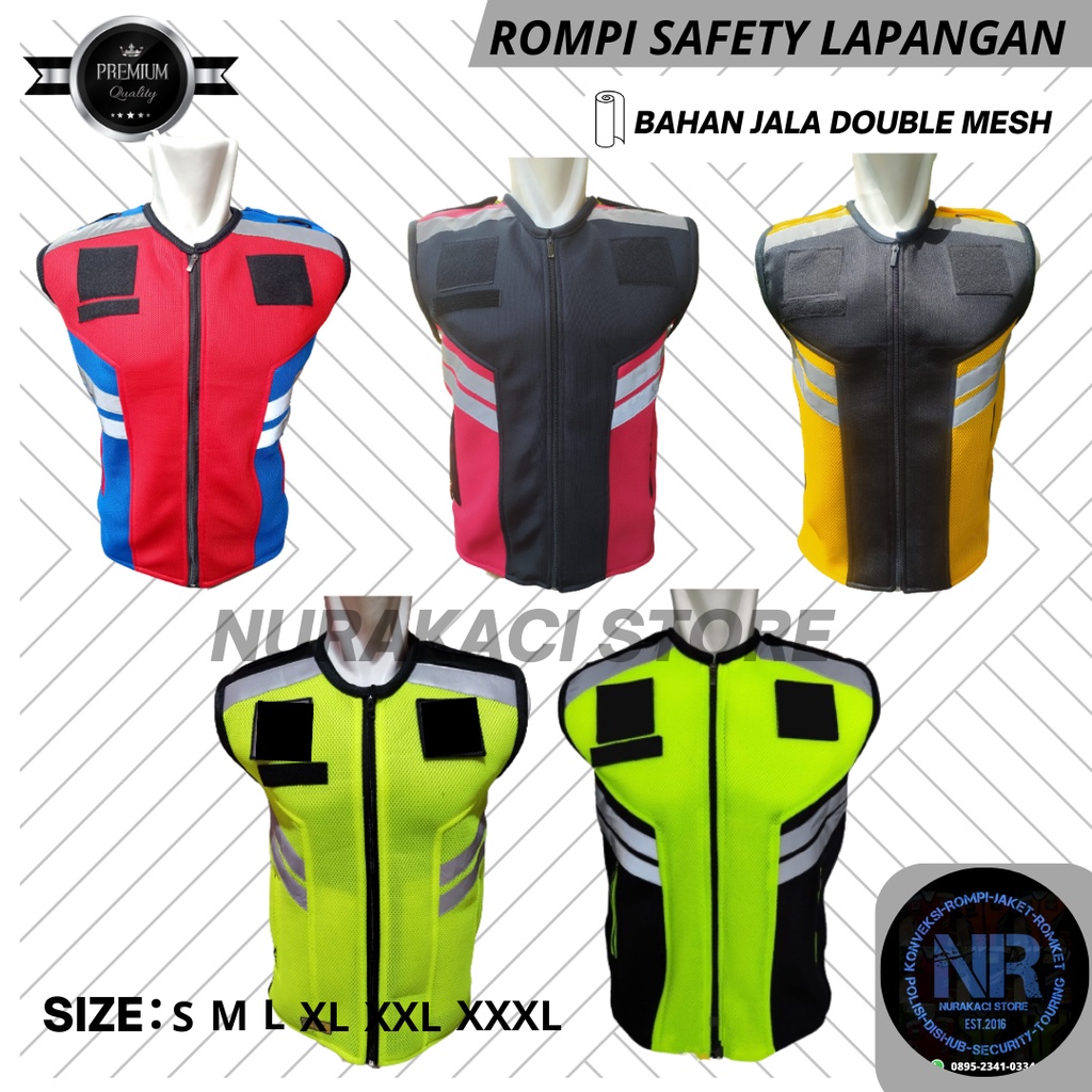 Jual Rompi Safety Rompi Lapangan Rompi Proyek Rompi Security Rompi ...