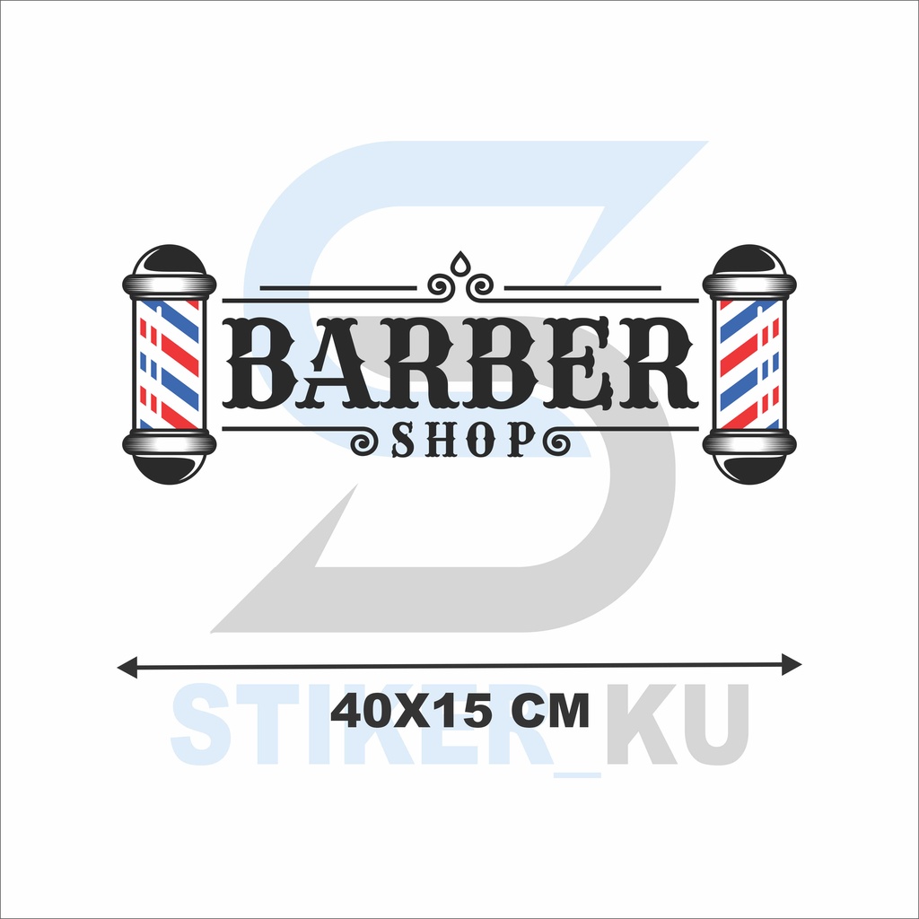 Jual Wall Cutting Sticker Stiker Dinding Barber Shop Salon Potong Cukur ...