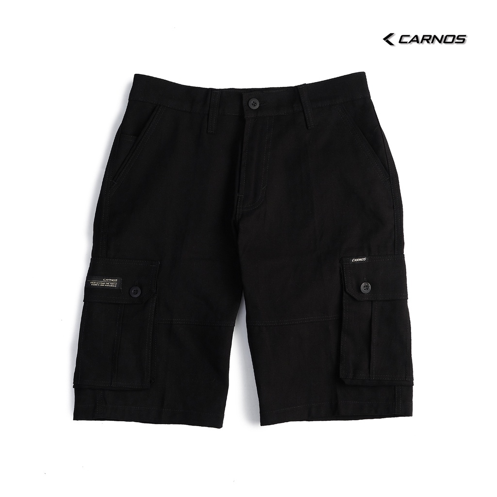 Jual Carnos Celana Cargo Pendek Pria Hitam | Shopee Indonesia