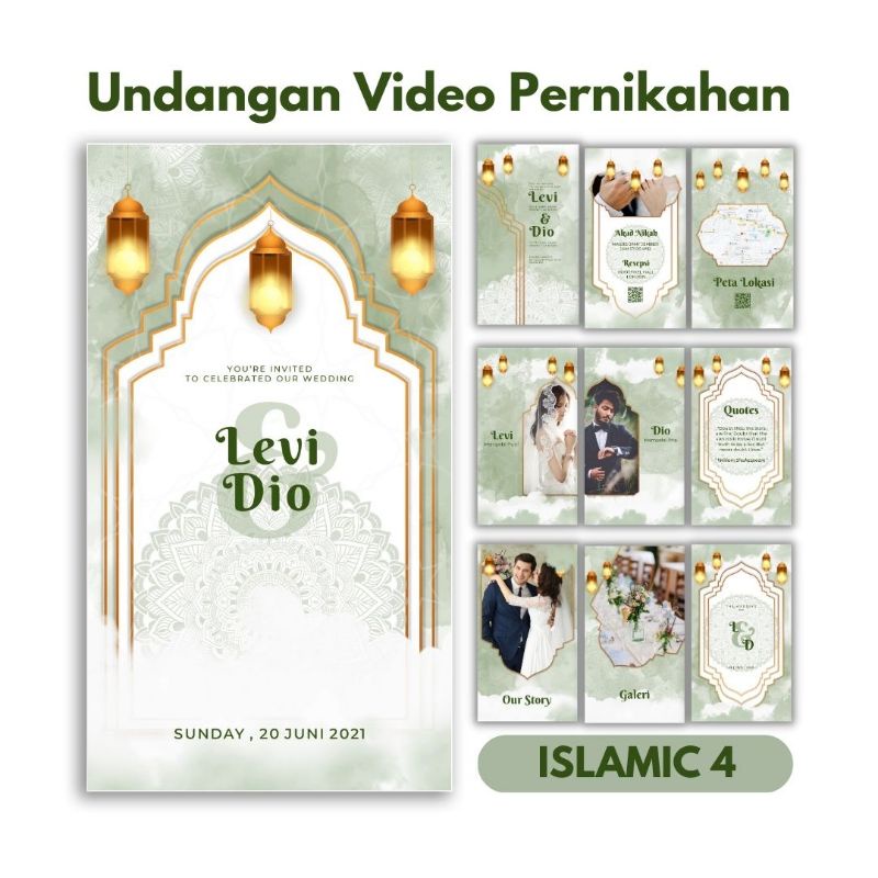 Jual Undangan video | undangan digital | undangan pernikahan tema ...